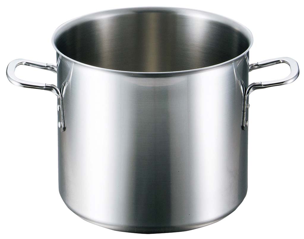 【楽天市場】【ポイント20倍】EBM ビストロ 三層クラッド 寸胴鍋 24cm 蓋無 EBM vol.25[83-1]IH・ガス兼用鍋【電磁調理器対応:200V】：厨房の達人