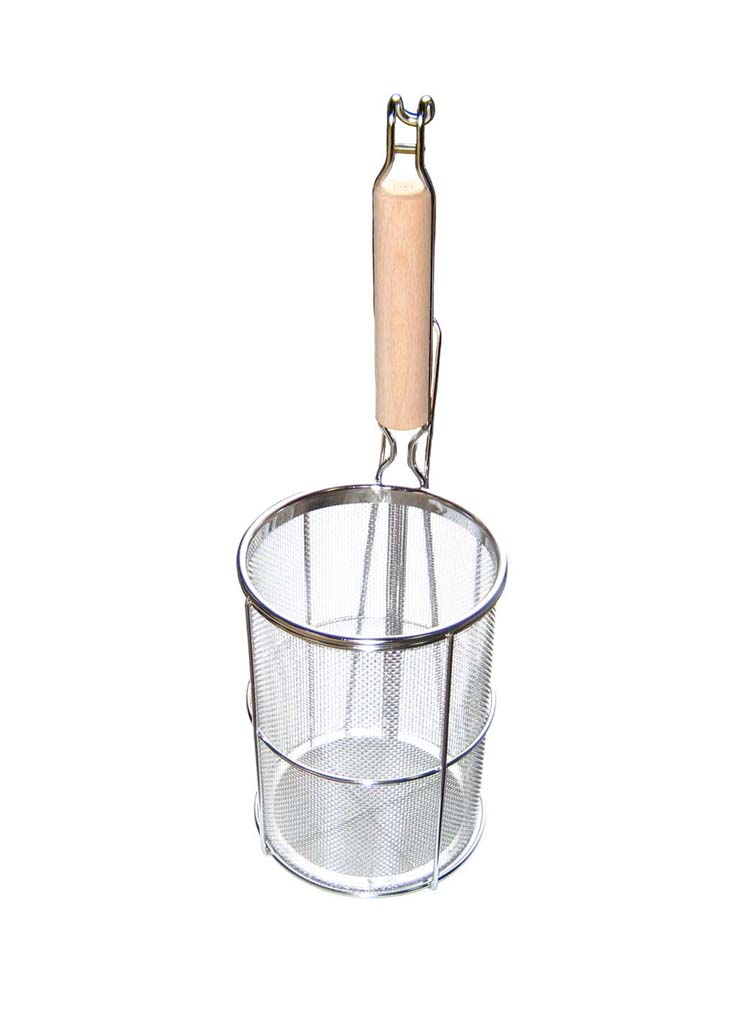 【楽天市場】【ポイント20倍】EBM 18-8 木柄 プレス スパゲティ揚 φ132 EBM vol.25[875-4]ピザ・パスタ：厨房の達人