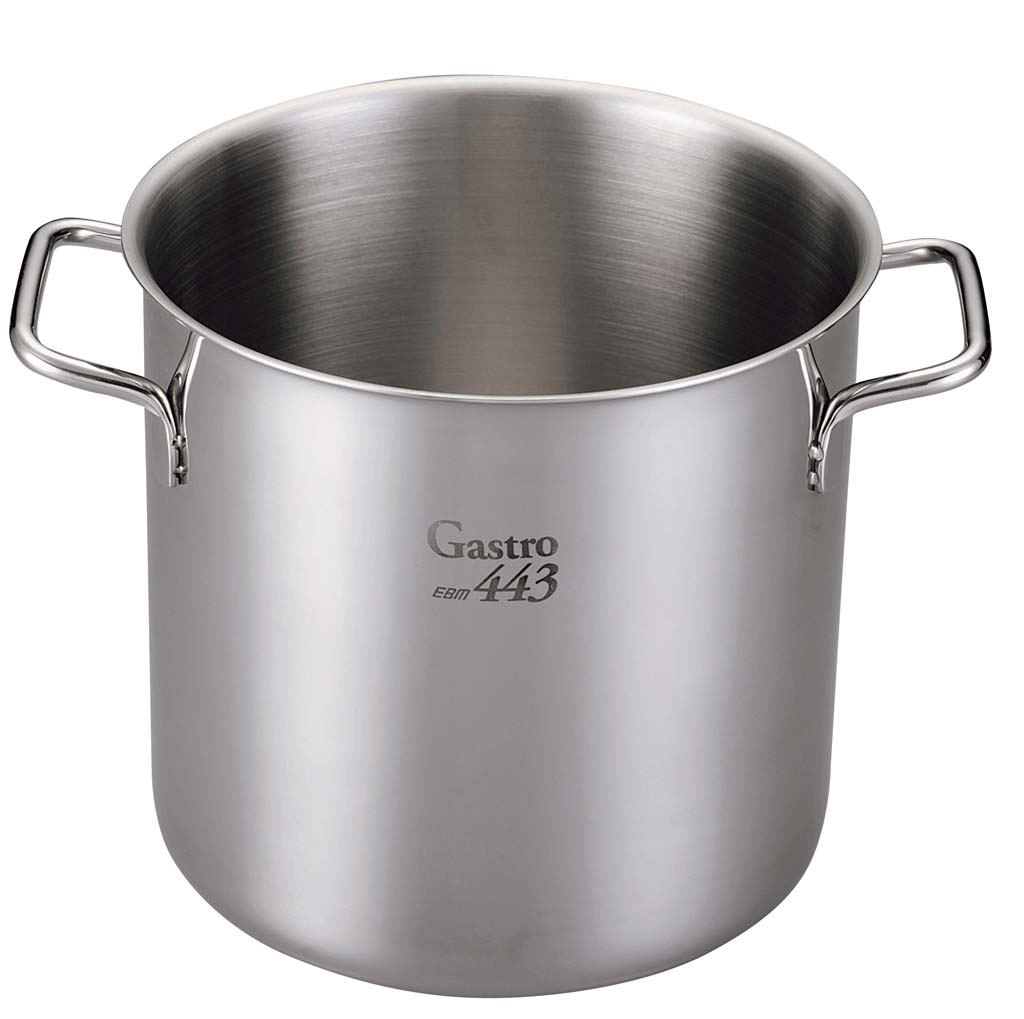 【楽天市場】【ポイント20倍】EBM Gastro 443 寸胴鍋(蓋無)28cm EBM vol.25[91-1]IH・ガス兼用鍋【電磁調理器対応:200V】：厨房の達人