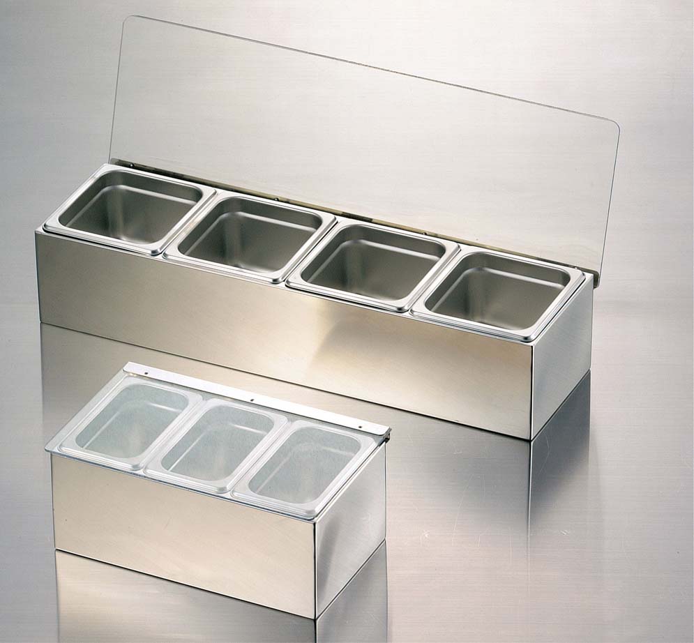 【楽天市場】【ポイント18倍】EBM 18-8 コールドコンジメントディスペンサー 1/6 H100 4ヶ入 EBM vol.25[662-1]ストックポット・保存容器：厨房の達人