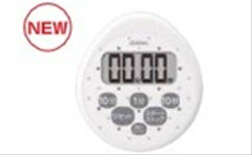 【楽天市場】T−565WT 時計付防水タイマー ホワイト：厨房1番