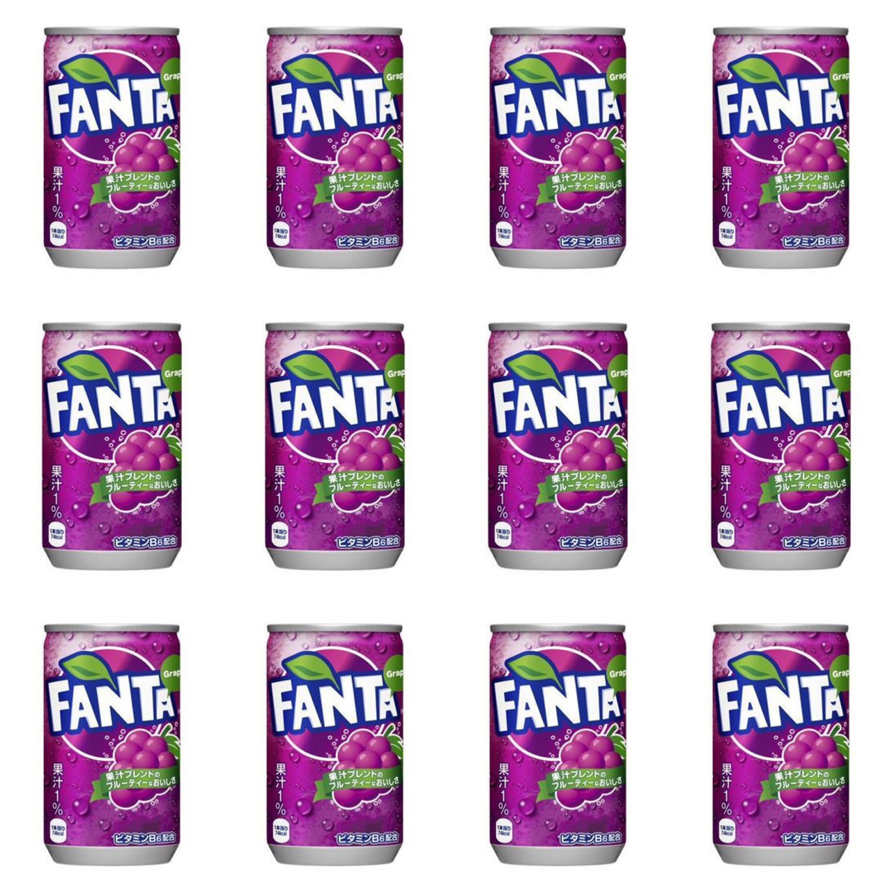 【楽天市場】【送料無料】【ファンタグレープ】【12本】160ml×12本 160g×12本 160ml×12缶 160g×12缶 ミニ缶 炭酸 ...