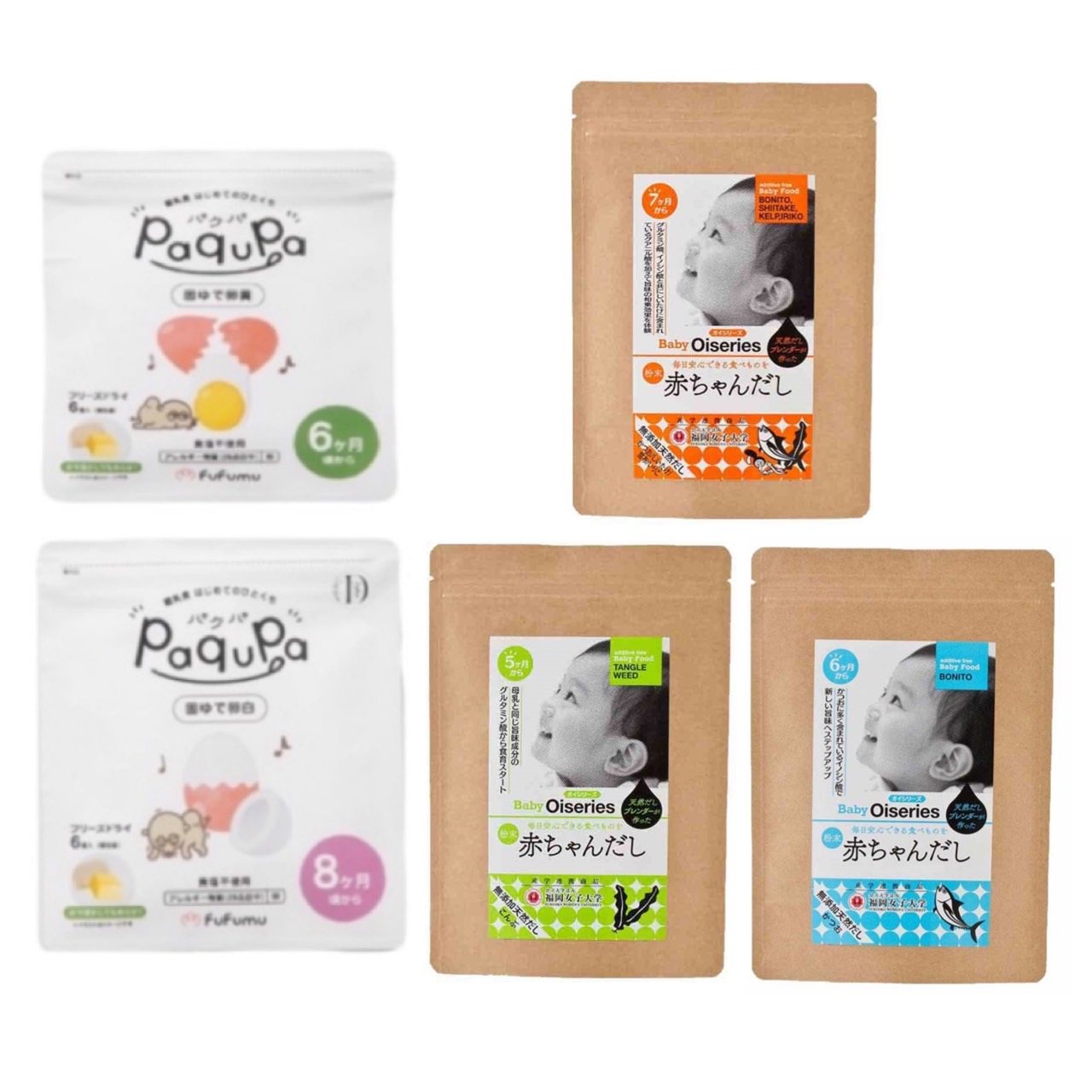 【楽天市場】aqupa パクパ 離乳食 6ヵ月から 固ゆで 卵黄 卵白 Baby Oiseries 粉末 赤ちゃんだし かつお こんぶ ...