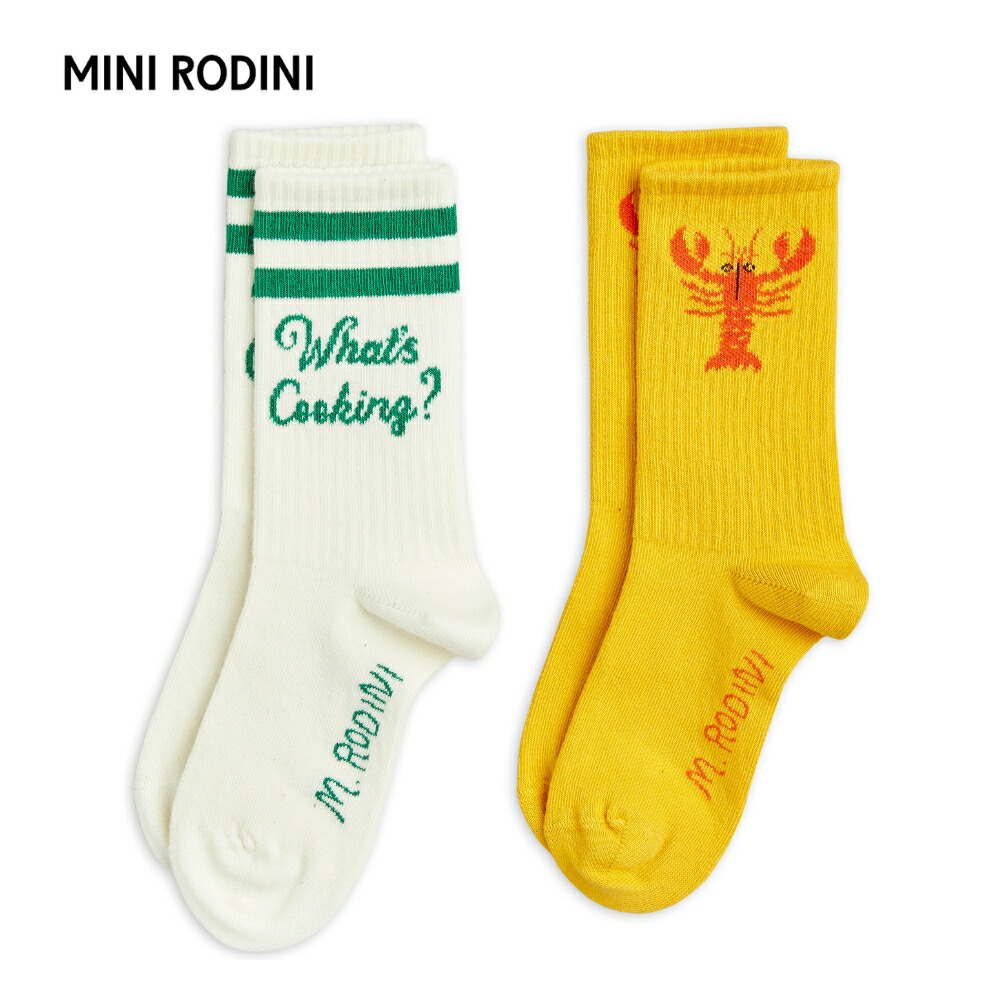 【楽天市場】【mini rodini】2-Pack Lobster Socks：chu chu CHUPETERIA