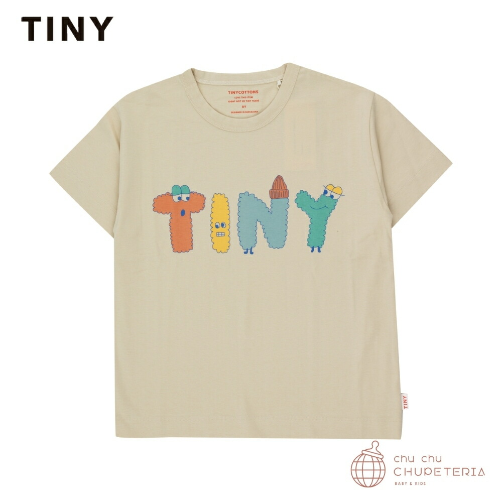 【楽天市場】【 8月下旬入荷予定】【TINY COTTONS】TINY PERFORMANCE TINY TEE vanilla：chu chu CHUPETERIA
