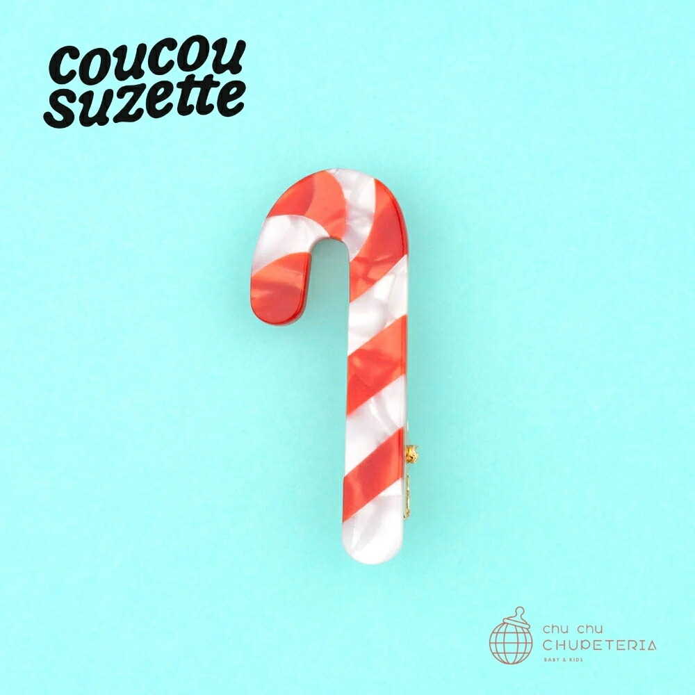【楽天市場】\\3,980円以上送料無料 ／／【Coucou Suzette】Candy Cane Hair Clip / ククシュゼット ...