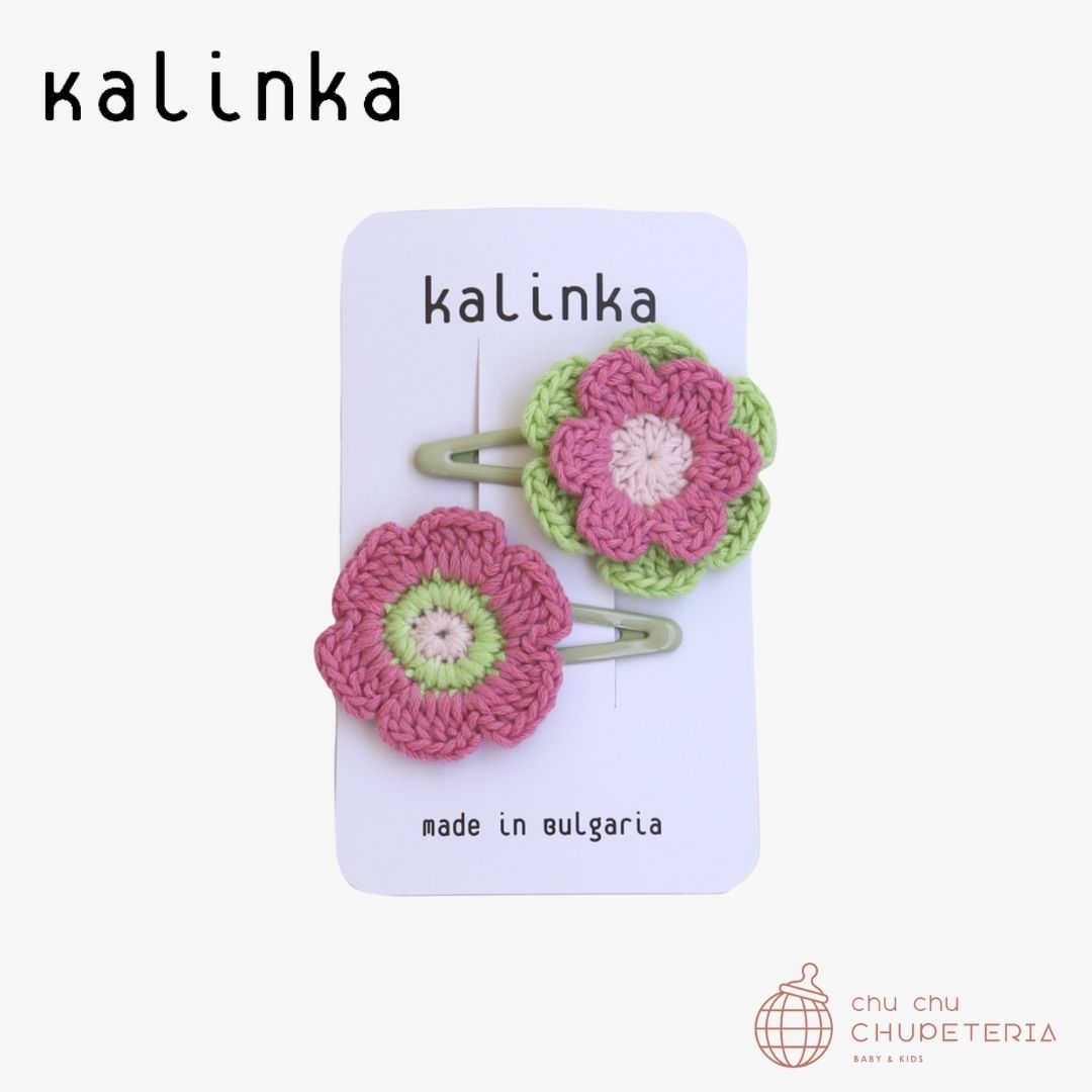 【楽天市場】【kalinka】Flower Crochet Clip Set - Raspberry Lime - / カリンカ 25SS ...