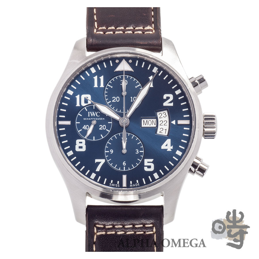 【楽天市場】IWC インターナショナル ウォッチ カンパニー パイロットウォッチ クロノグラフ プティ・プランス Ref.IW377706 ...