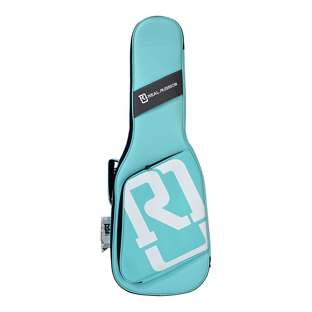 【楽天市場】エレキギターケース REAL MISSION CoolVox E Aqua アクア 水色 エレキ ギグバッグ リュック 背負う ...