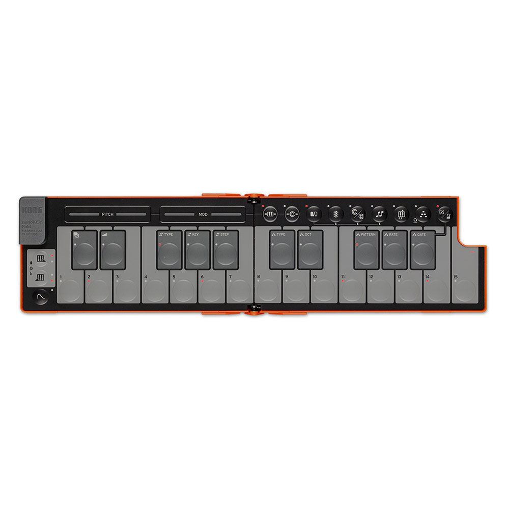 【楽天市場】KORG nanoKEY-FD LO Lava Orange 折りたたみ可能 USB MIDIキーボード nanoKEY Fold ...