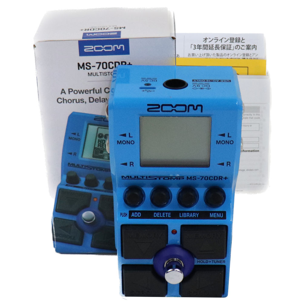 【楽天市場】【中古】 ZOOM MS-70CDR+ MultiStomp ギター マルチエフェクター 空間系エフェクトを中心とした149種類を搭載：chuya-online チューヤオンライン