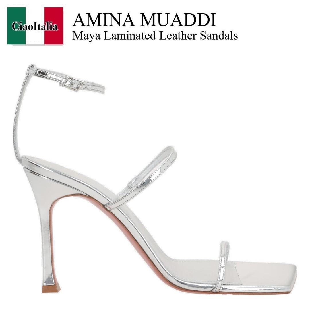 【楽天市場】【数量限定・在庫限り・早い者勝ち！】 アミナモアディ / Amina Muaddi Maya Laminated Leather ...