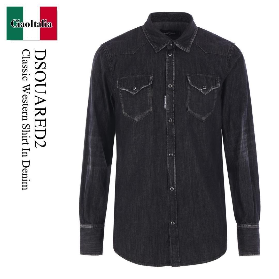 【楽天市場】【数量限定・在庫限り・早い者勝ち！】 ディースクエアード / Dsquared2 Classic Western Shirt In ...