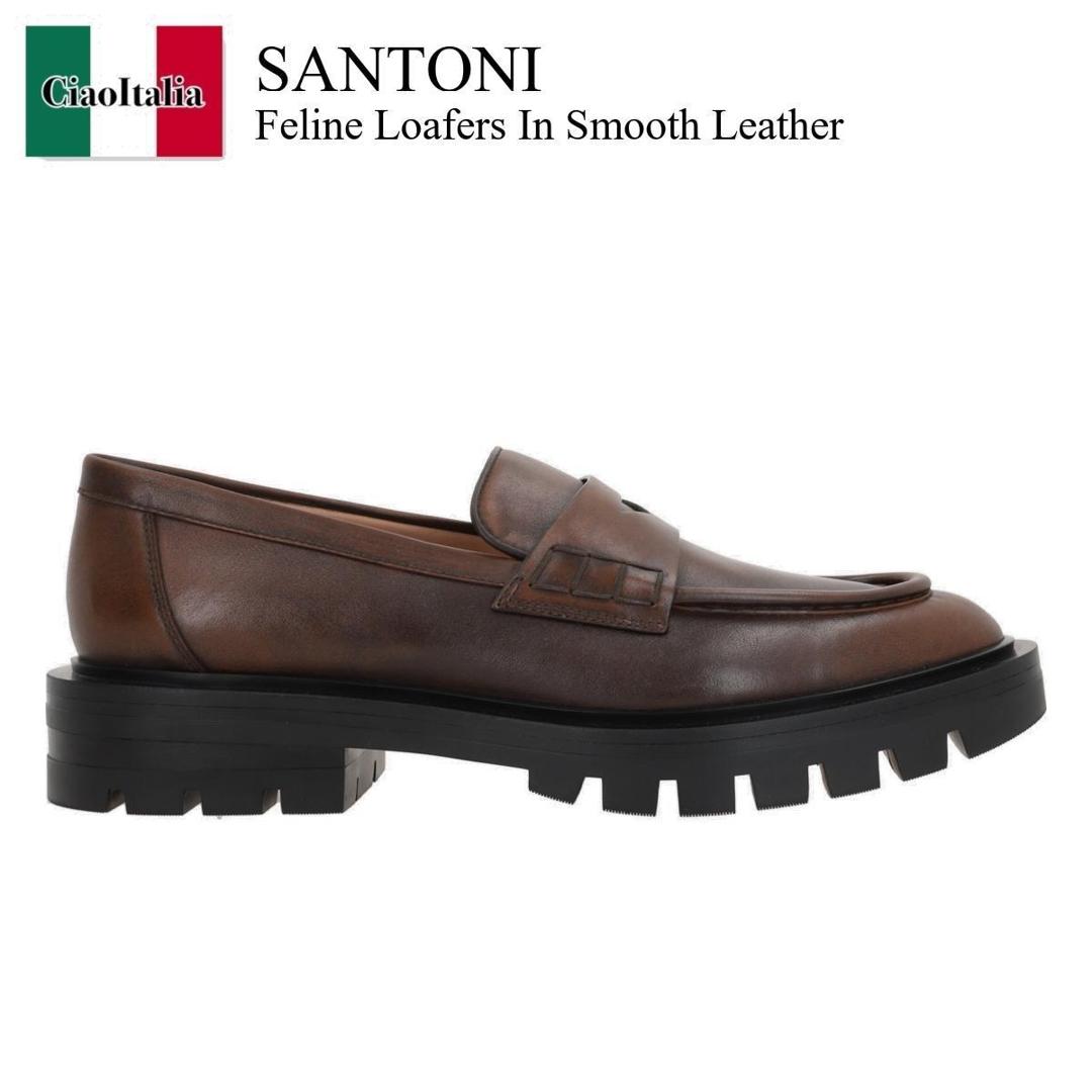 【楽天市場】【数量限定・在庫限り・早い者勝ち！】 サントーニ / Santoni Feline Loafers In Smooth ...
