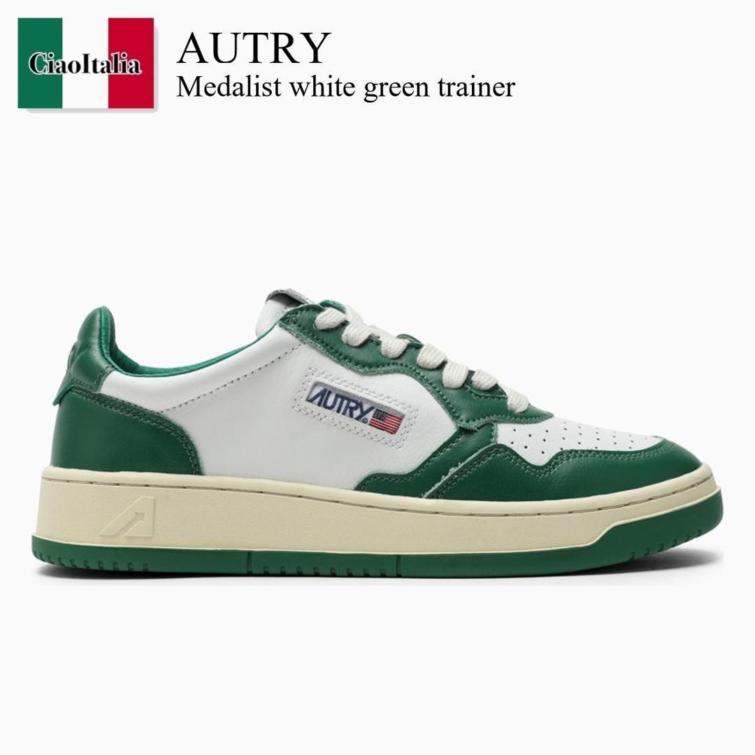 【楽天市場】【数量限定・在庫限り・早い者勝ち！】 オートリー / Autry Medalist White Green Trainer ...