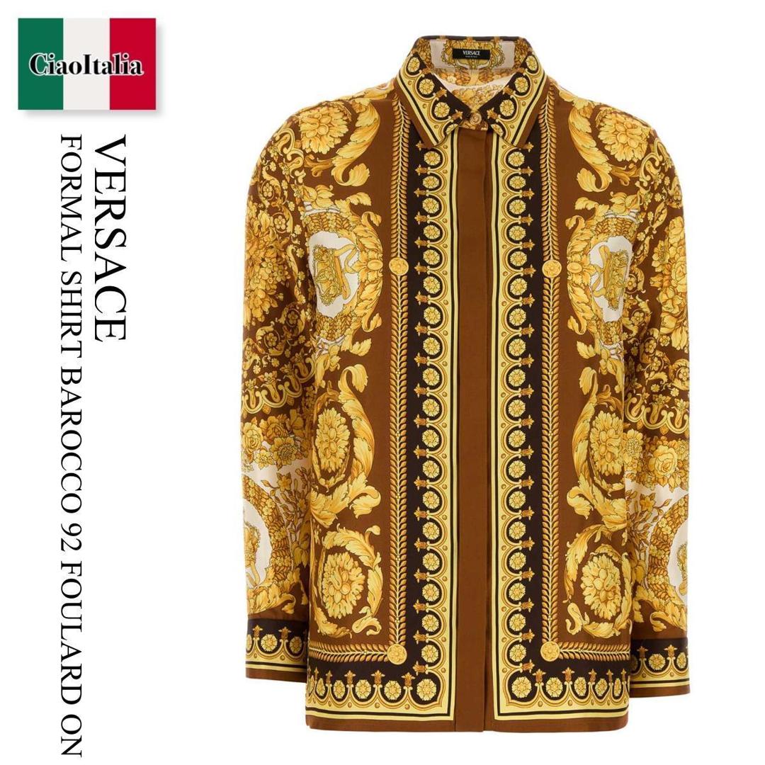 【楽天市場】【数量限定・在庫限り・早い者勝ち！】 ヴェルサーチェ / Versace Formal Shirt Barocco 92 ...
