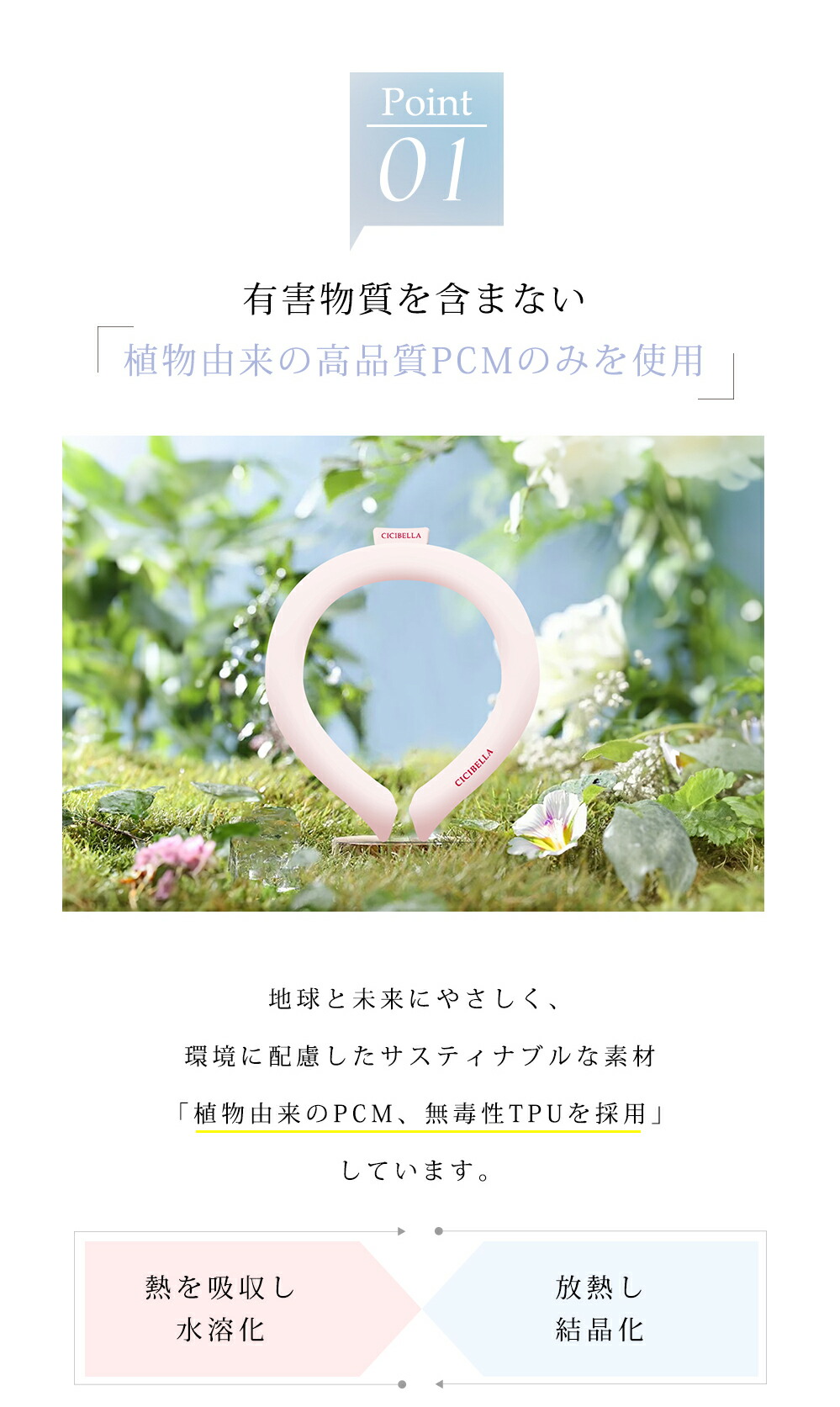 \先着限定クーポンで最安620円／楽天1位受賞【2024年最新版】cicibella クールリング アイスクールリング スマートアイス リング ...