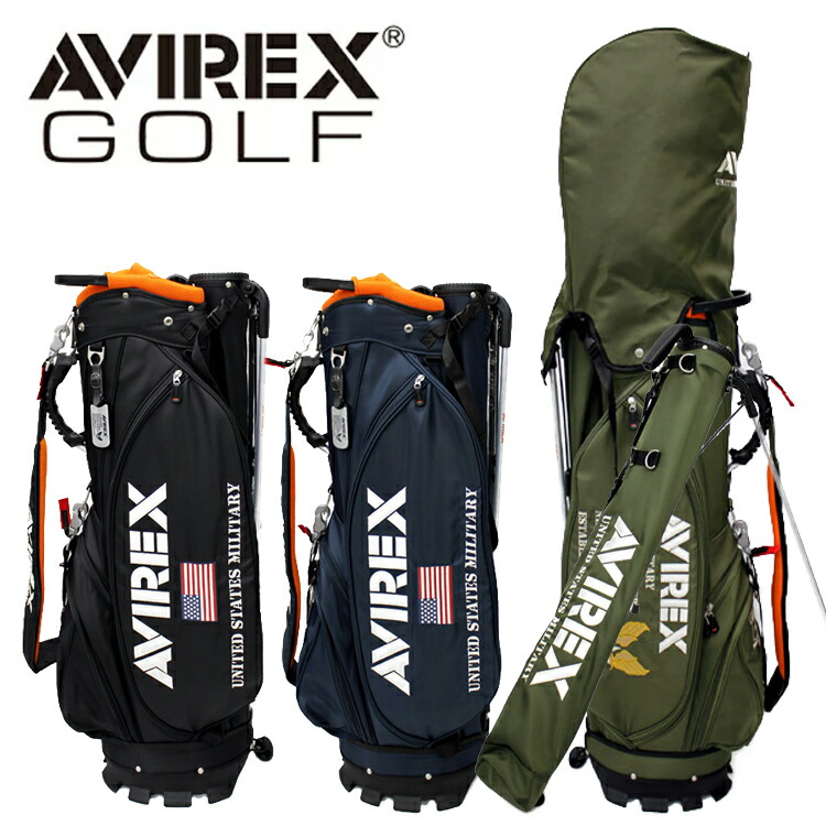 【楽天市場】AVIREX GOLF アヴィレックスゴルフ セルフスタンド付き キャディバッグ AVG2F-BA3【AVIREX】【2022年】【秋冬】：Cielblu Sports 楽天市場店