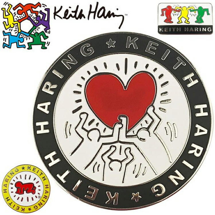 【楽天市場】キースヘリング クリップマーカー マーカー 2個セット Holding Heart × Baby KHBM-01 Keith ...