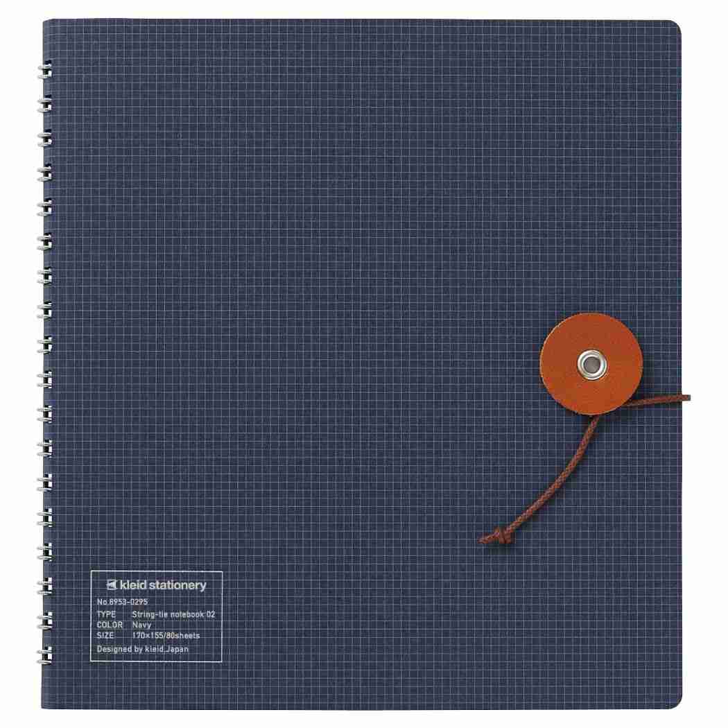 【楽天市場】kleid クレイド 方眼ノート String-tie notebook 02 Navy 新日本カレンダー おしゃれ文具 テレワーク 大人 仕事 ビジネス シンプル グッズ メール ...