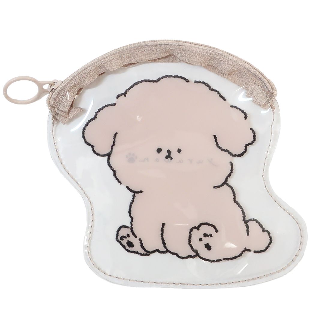 【楽天市場】【ポイント10倍 & クーポン！】YURUWAN ミニポーチ ダイカットミニポーチ トイプードル カミオジャパン 小物入れ ...