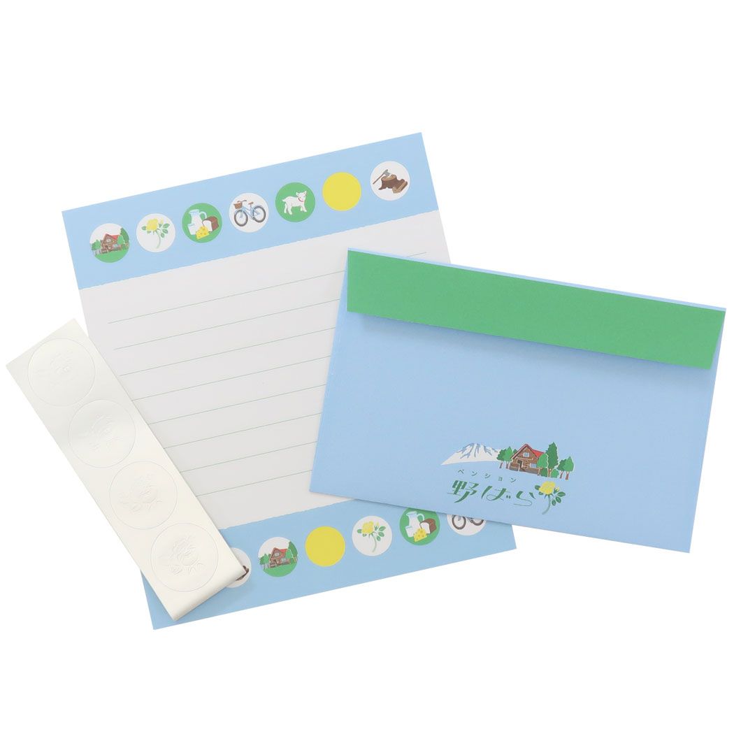 【楽天市場】レトロノーム 手紙セット レターセット 野ばら Green Flash 便箋＆封筒 おしゃれ 文具 おもしろ雑貨 グッズ メール便可 シネマコレクション：キャラクターのシネマコレクション