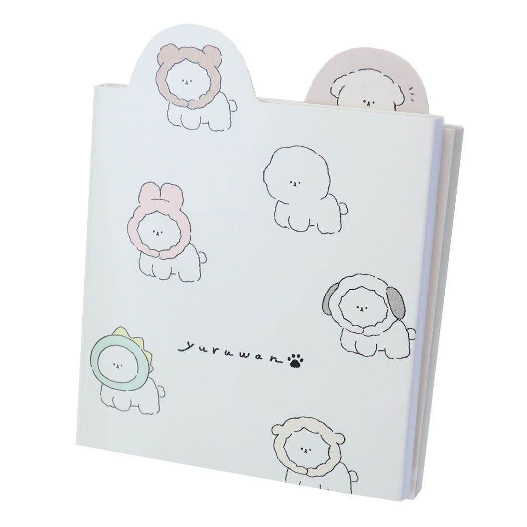 【楽天市場】【ポイント10倍 & クーポン！】YURUWAN メモ帳 パタパタメモ かぶりもの カミオジャパン 新学期準備文具 かわいい ...
