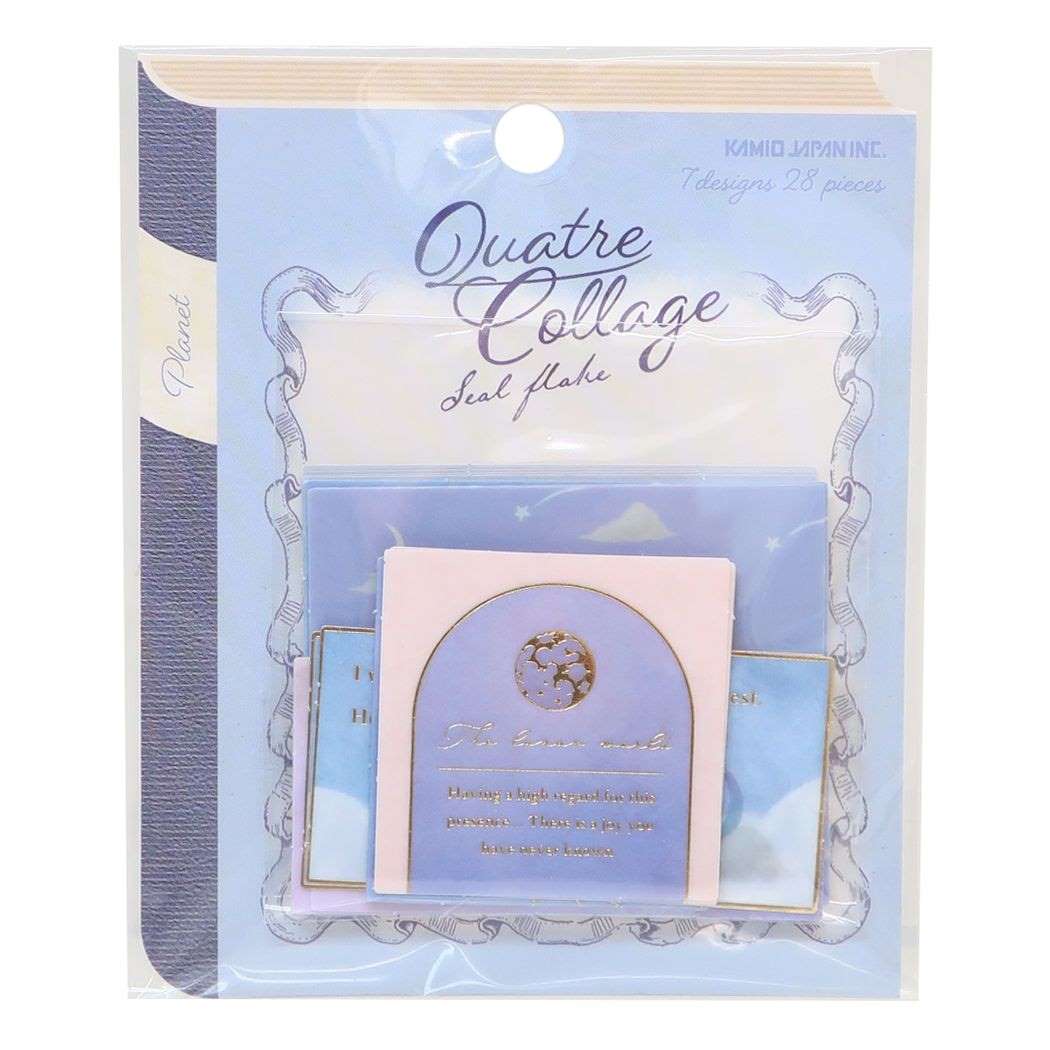 【楽天市場】フレークシール QUATRE COLLAGEシールフレーク BLUE PLANET カミオジャパン デコレーション 手帳デコ ...