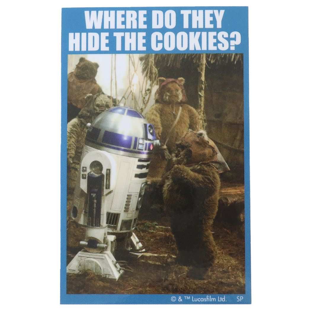 【楽天市場】スターウォーズ ダイカットシール キャラクターステッカー HIDE THE COOKIES？ STAR WARS スモール ...