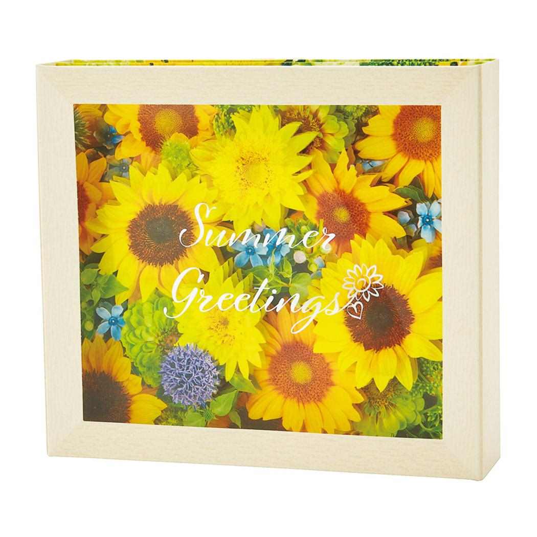 【楽天市場】グリーティングカード シヨチユウJSP 54-4 立体カード サマー ヒマワリフラワーボックス サンリオ 暑中お見舞い メッセージカード グッズ メール便可 シネマコレクション ...
