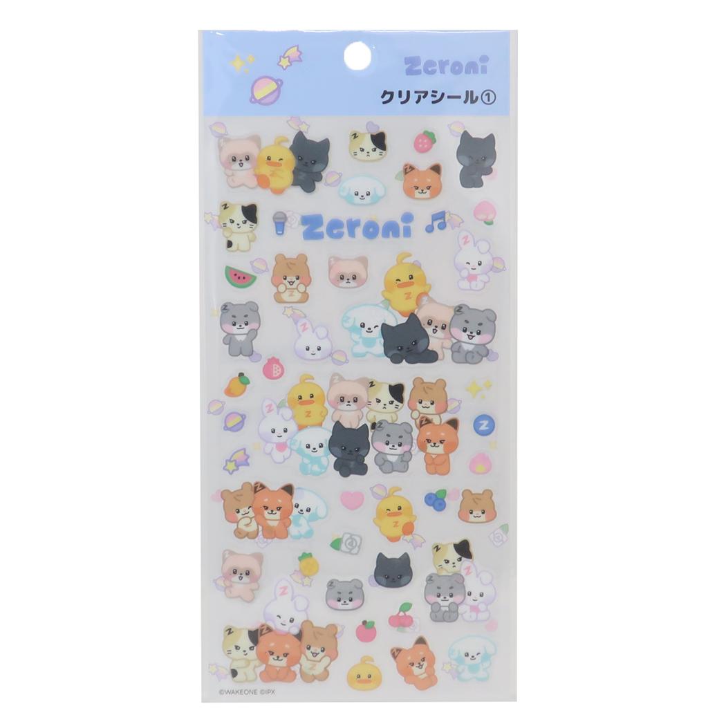【楽天市場】zeroni シールシート クリアシール LINE FRIENDS エンスカイ デコシール デコレーション キャラクター 商品 ...