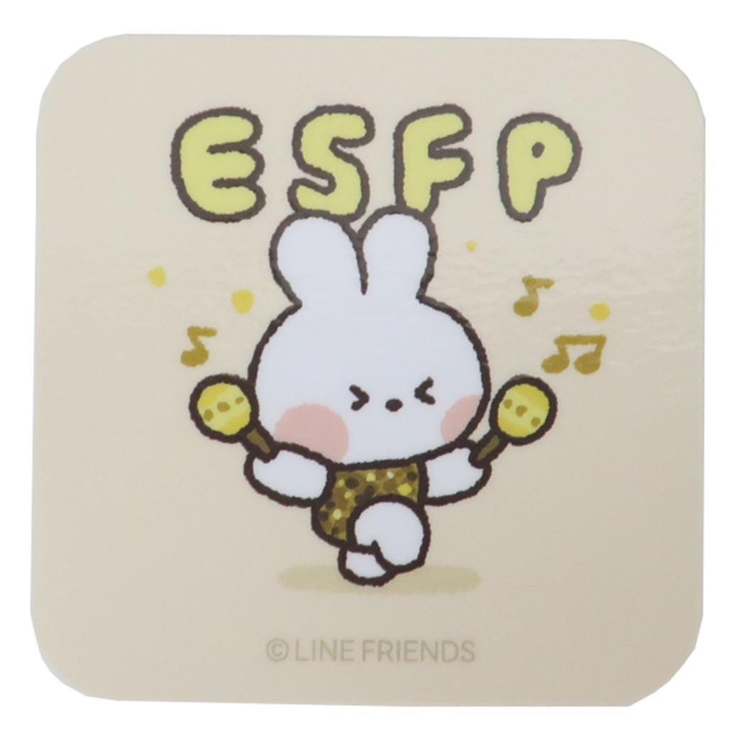 【楽天市場】LINE FRIENDS minini ダイカットシール MBTIステッカー コニニC ESFP サンタン デコレーション スマホデコ 性格診断 キャラクター グッズ メール便可 ...