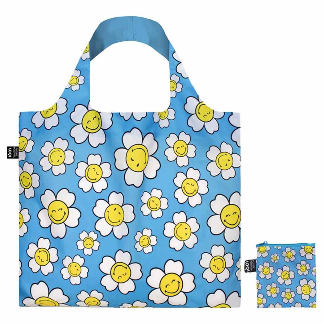 【楽天市場】【ポイント10倍 & クーポン！】Bag エコバッグ SMILEY JP Flowers Aquarius LOQI ローキー ...