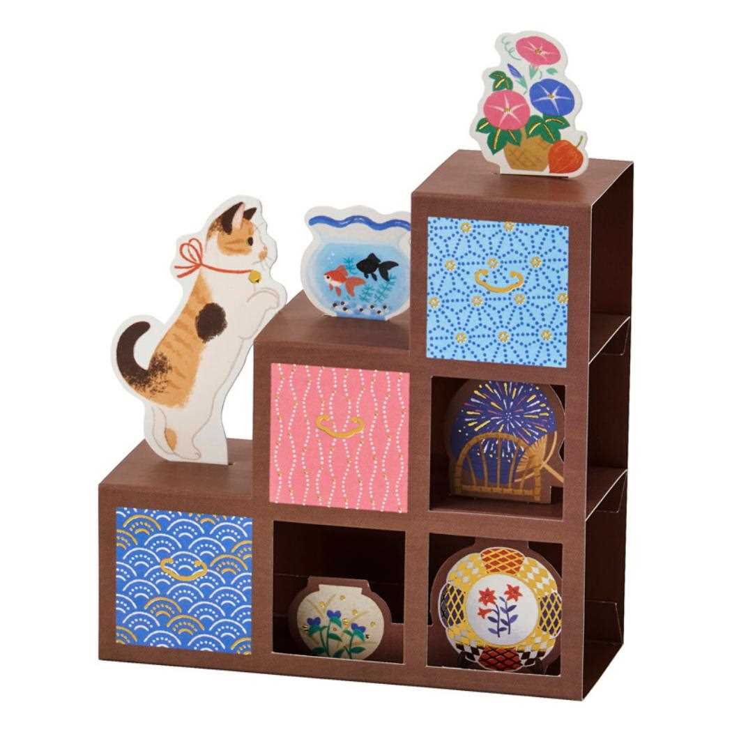 【楽天市場】グリーティングカード シヨチユウJSP 64-5 サマー 階段だんすとネコ サンリオ 暑中お見舞い メッセージカード グッズ メール便可 シネマコレクション：キャラクターのシネマ ...