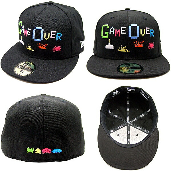【楽天市場】New Era×SPACE INVADERS Cap MULTI LOGO GAME OVER Black/MULTI ニューエラ×スペースインベーダーズ キャップマルチロゴ ...