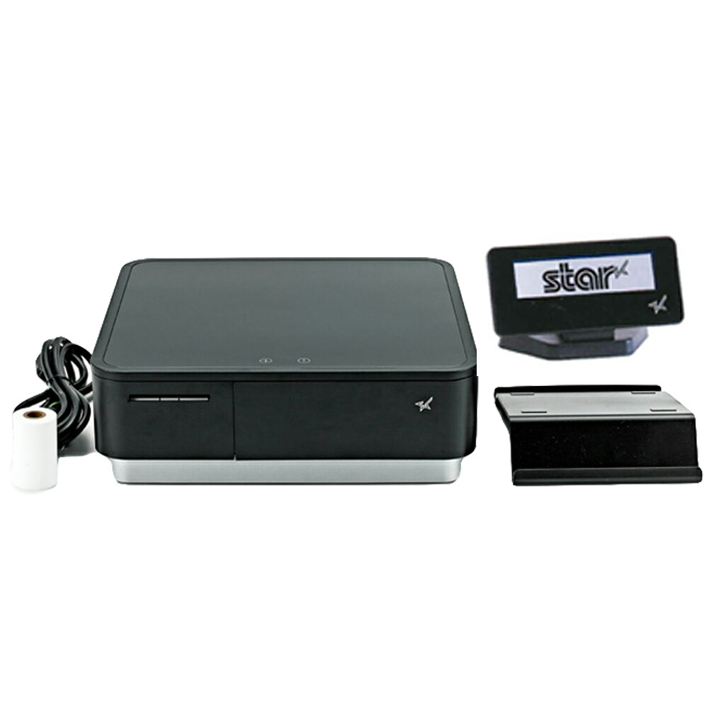 【楽天市場】スター精密 キャッシュドロア(キャッシュドロワ)一体型感熱式プリンター mCollection mPOP POP10 BLK JP ...