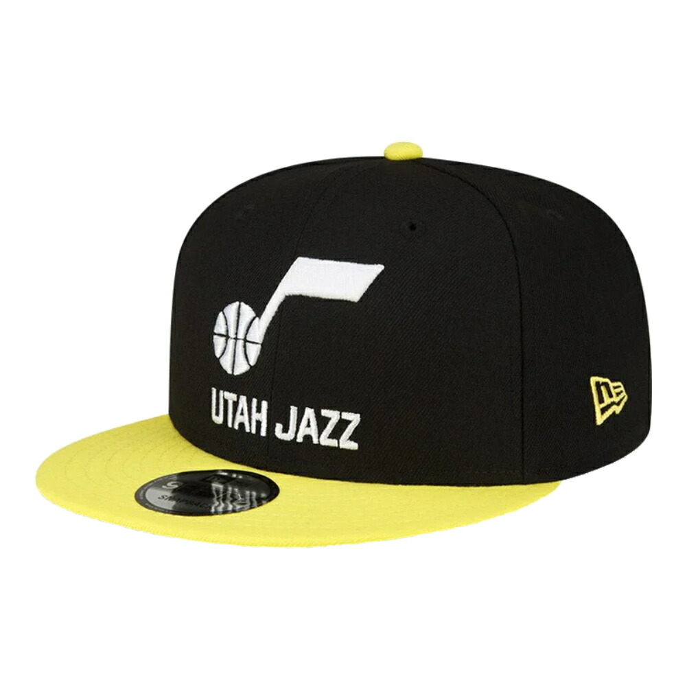 【楽天市場】ニューエラ 9FIFTY ユタ・ジャズ ブラック イエローバイザー 1個 New Era NBA BASIC 950 2TONE ...