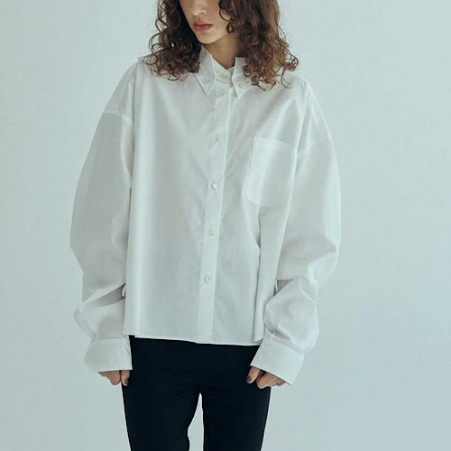 【楽天市場】SEA(シー) BROADCLOTH CUT-OFF COLLAR OVERSIZED SHIRTS ブロードカットオフカラー ...