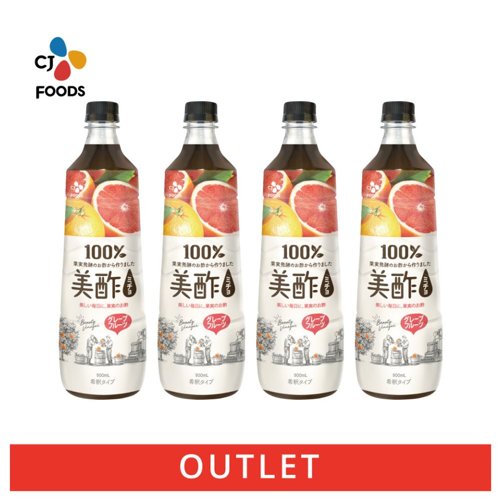 【楽天市場】【数量限定アウトレット！在庫なくなり次第終了】 美酢 グレープフルーツ 900ml 4本 大容量 希釈 飲むお酢【メーカー直送・正規品】 飲みやすい 常温：美酢 bibigo ダシ ...