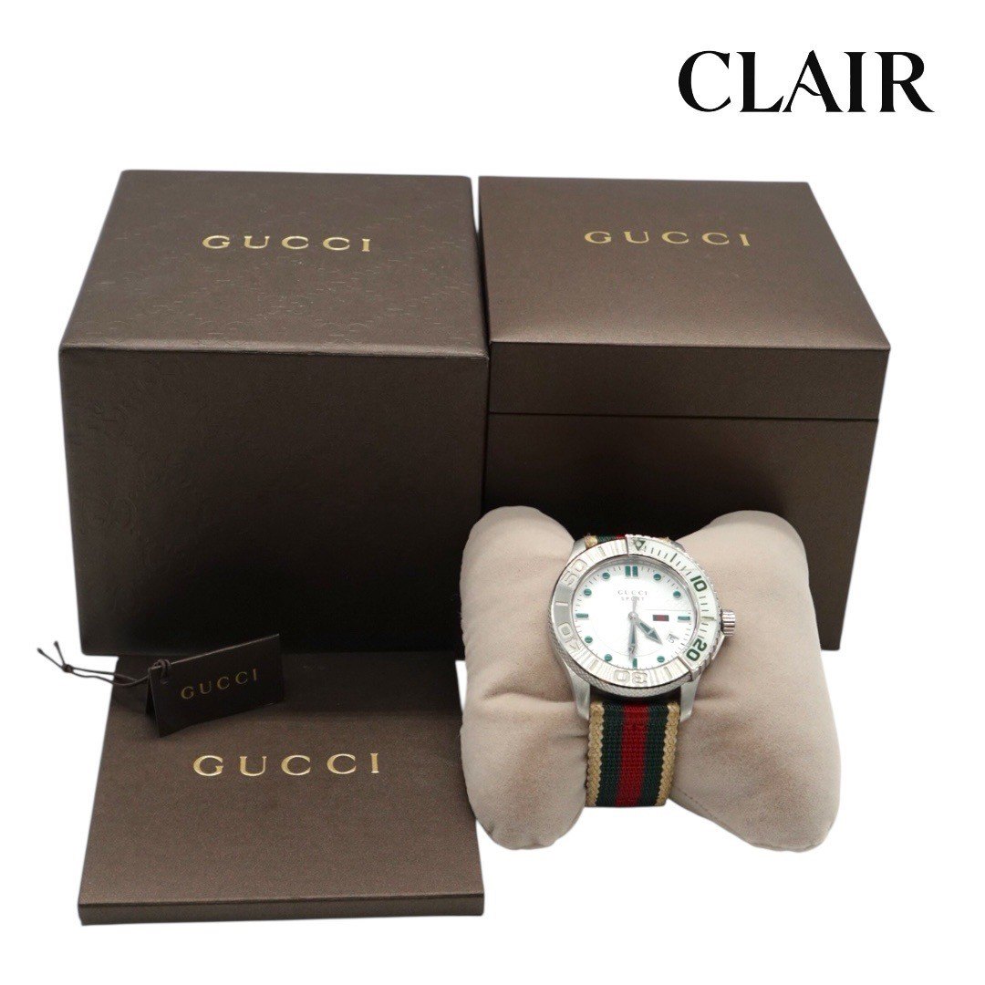 【楽天市場】【中古】グッチ 腕時計 Watch Gtimeless Gタイムレス YA126231 シェリーライン ウォッチ メンズ ...