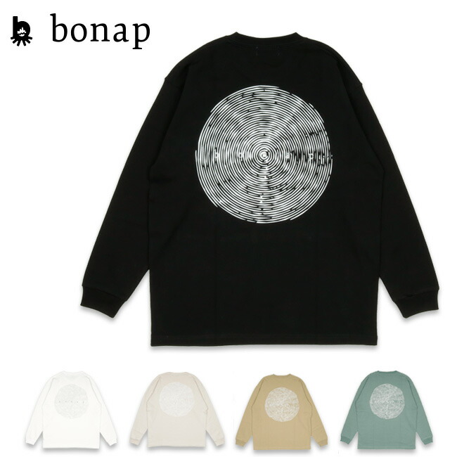 【楽天市場】★bonap ボナップ スーパーヘビーウエイト ロングスリーブTシャツ（D/年輪） bnp-504 【 ロンT トップス 長袖 ...