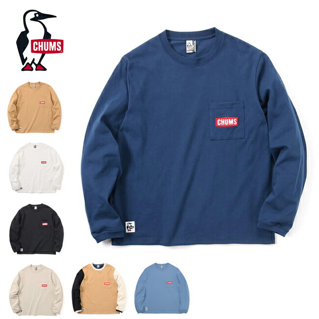 【楽天市場】★【プレゼントキャンペーン中】CHUMS チャムス CHUMS Logo Pocket Brushed L/S T-Shirt チ ...