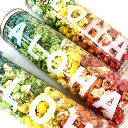 【楽天市場】ポップコーン ALOHA レインボーポップコーンLeis Hawaii popcorn kitchen レイズ ハワイ ...