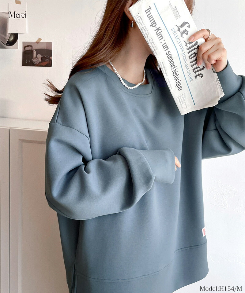 楽天ジャンル1位獲得 】《java ジャバコラボ》トップス レディース トレーナー ダンボールニット ポンチ プルオーバー 上品 もちもち ...