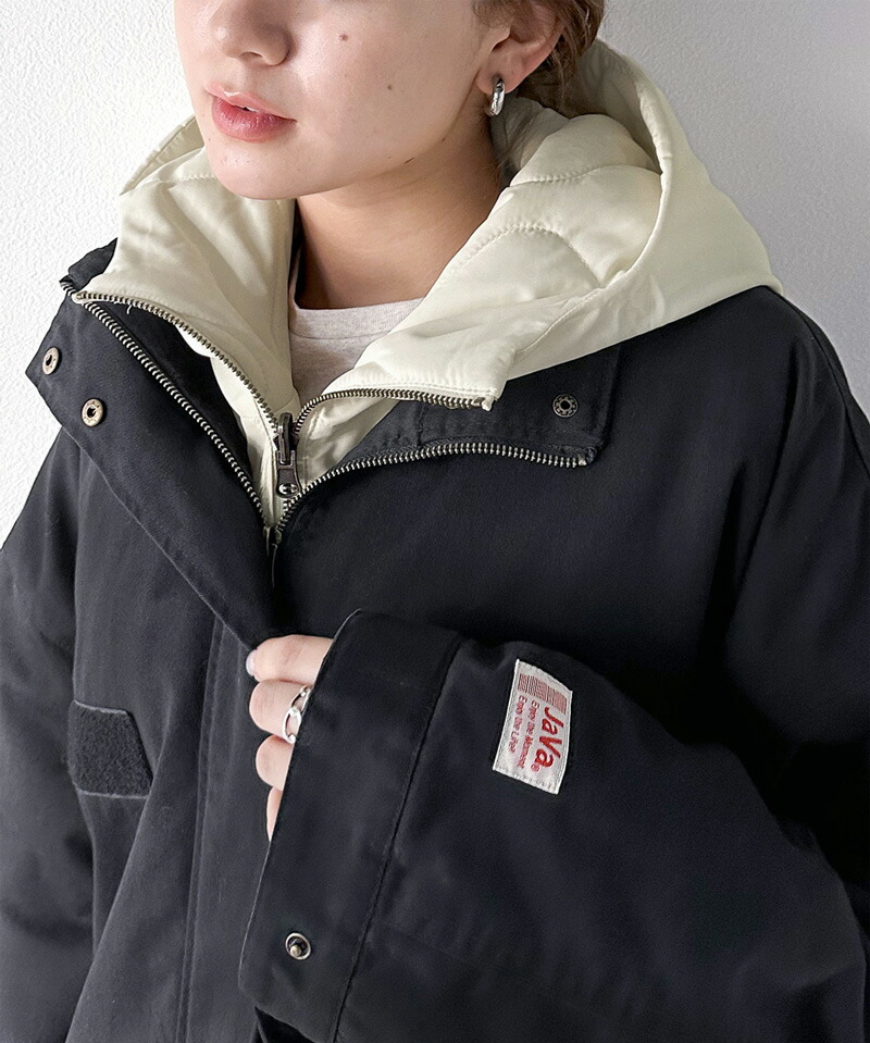 \先着順★24h限定 1000円OFFクーポン配布中／ 【 50%OFF 】 《javaジャバ 別注》送料無料 コート レディース ジャケット アウター 8way バラクラバ付 中綿 ...