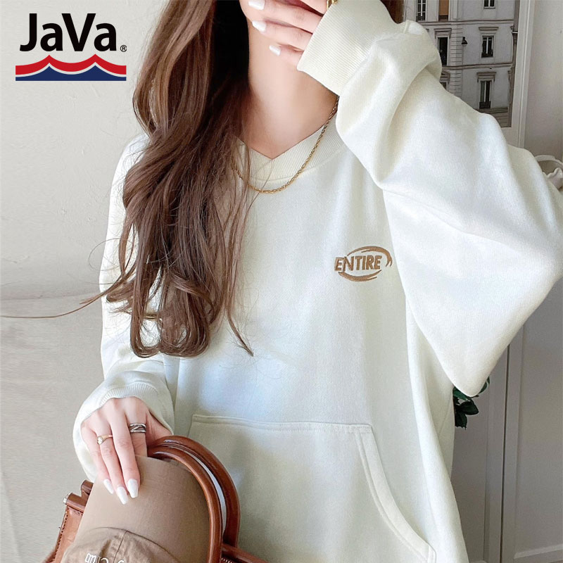 【楽天市場】\まとめ買い3点以上で10％OFF／ 《java ジャバコラボ》 トップス スウェット レディース 裏起毛 ラグラン プルオーバー マフポケット ビッグシルエット ロングシーズン ...