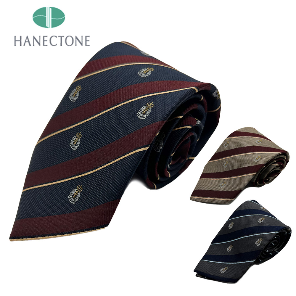 【楽天市場】スクールネクタイ ハネクトーン HANECTONE アサヒガード加工 撥水 撥油 簡単装着 学生 制服 中学生 高校生 ロイヤルクレスト ストライプ 99JK：スクールファッション ...