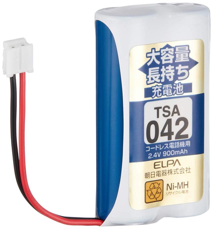 【楽天市場】エルパ (ELPA) 大容量長持ち充電池 ケンウッド同等品 2.4V 900mAh ニッケル水素充電池 TSA-042：clearstore