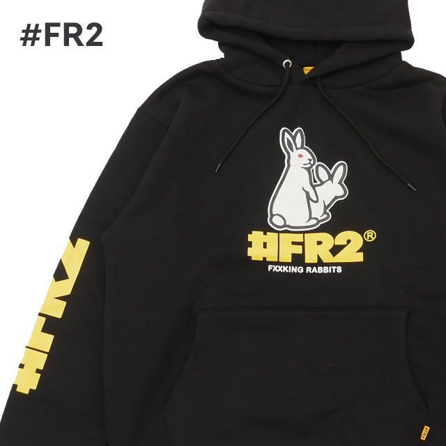 【楽天市場】正規品・本物保証 新品 エフアールツー #FR2 Logo Hoodie パーカー BLACK ブラック 黒 メンズ SWT ...