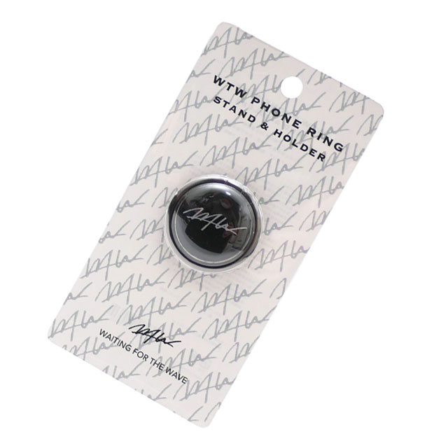 【楽天市場】【月間優良ショップ7度受賞】 新品 ダブルティー WTW PHONE RING スマートフォンリング バンカーリング BLACK ...